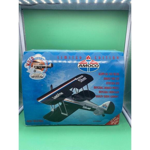 Toys | Amoco Silver Model Plane Gearbox Limited Edition Die Cast Model ...